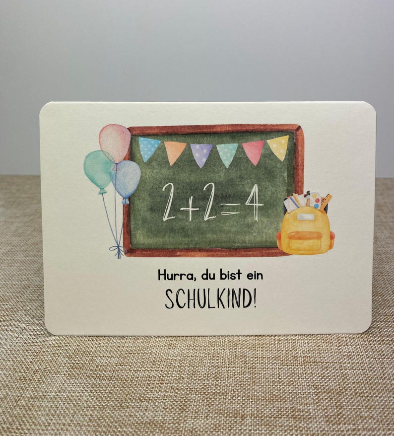 Greeting Card for a Schoolchild / Congratulations on Starting School ...