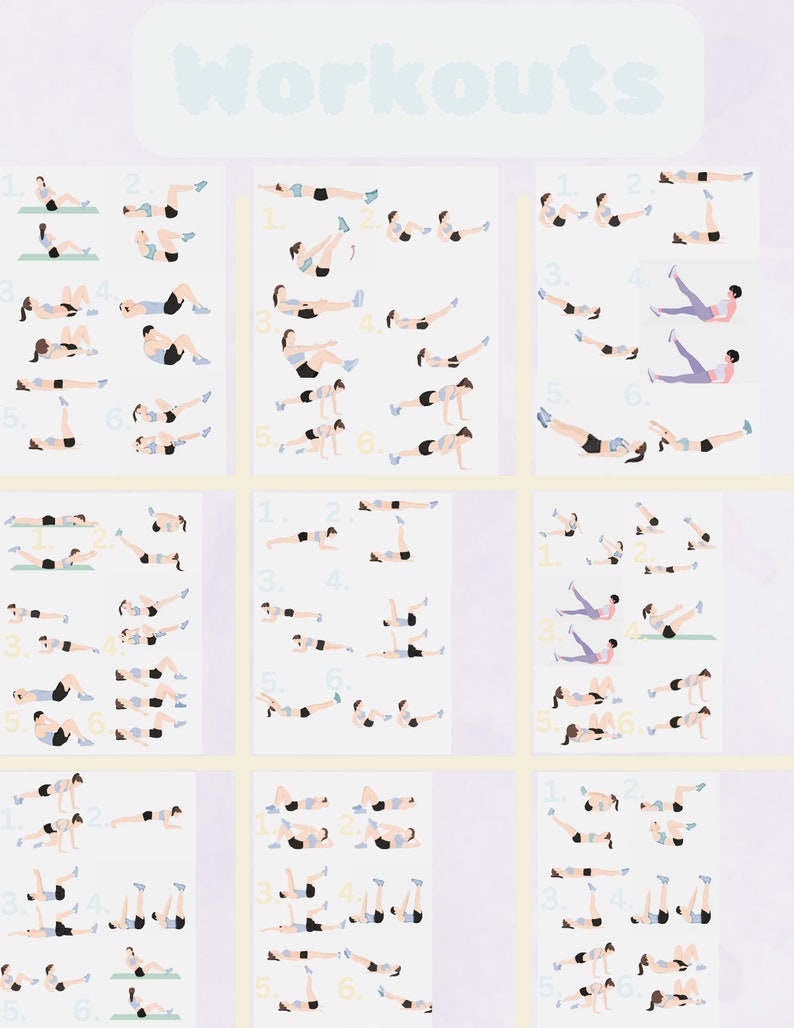 3-day Tic Tac Toe Ab Challenge, Bingo Challenge, Fun Workout Challenge ...