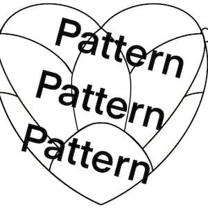 Stained Glass Heart Flower Pattern Stained Glass Sun Catcher Pattern ...