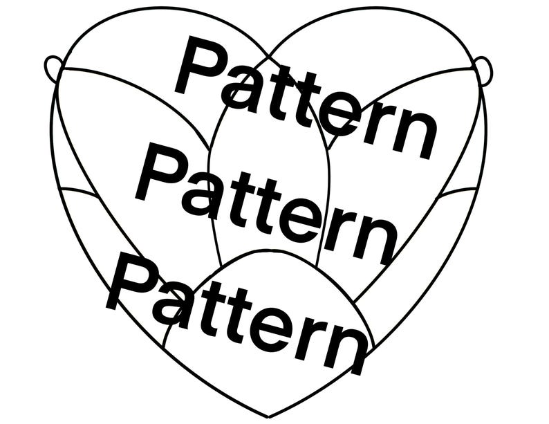 Stained Glass Heart Flower Pattern Stained Glass Sun Catcher Pattern ...