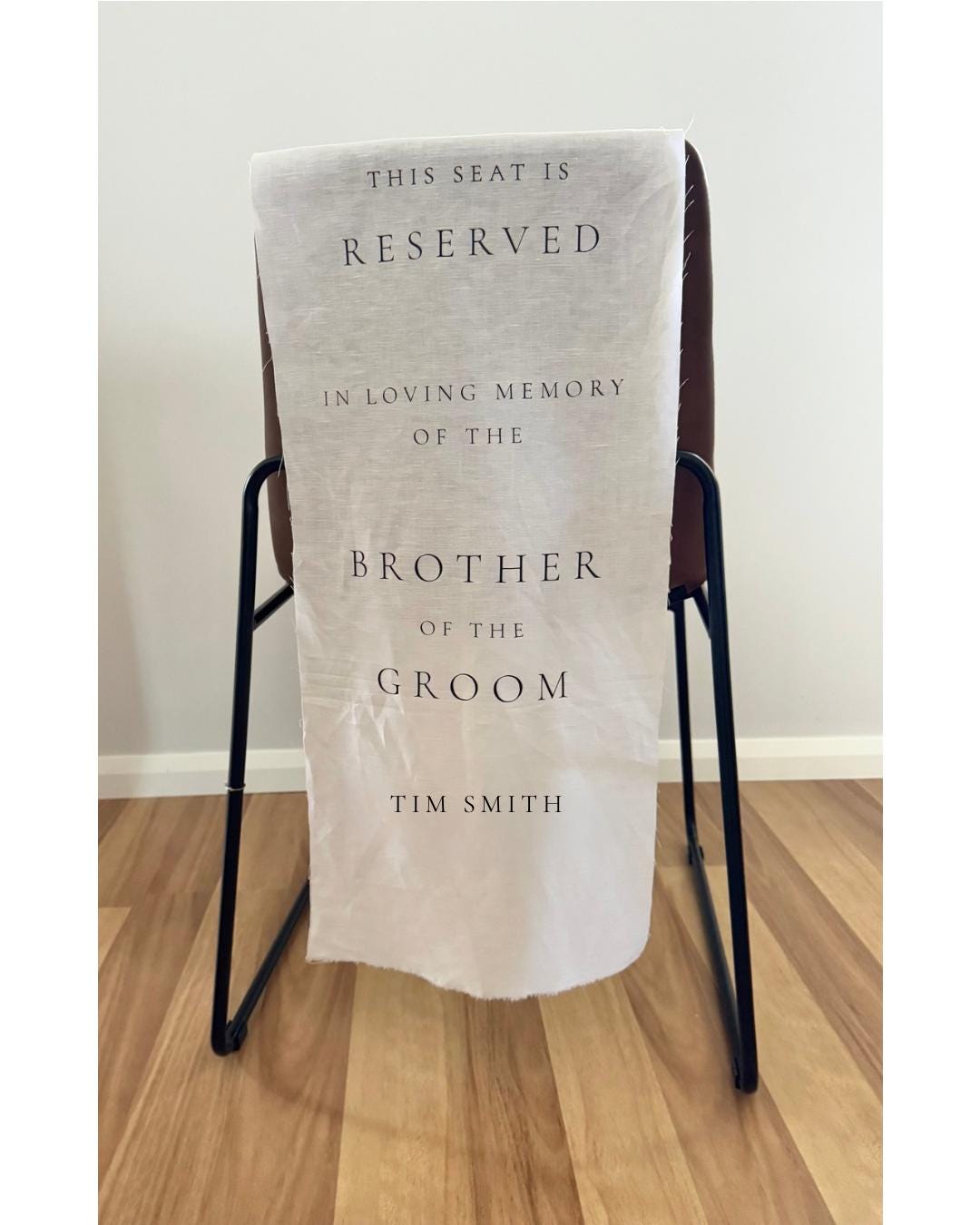 In Loving Memory Memorial Chair Sign | Wedding Chair Sign | Memorial ...