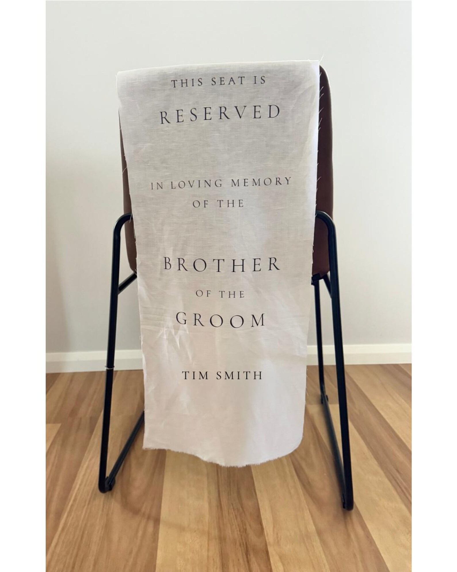 In Loving Memory Memorial Chair Sign | Wedding Chair Sign | Memorial ...