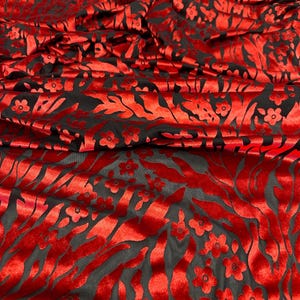 Bernard Velvet Red Color 60"width ,to Way Stretch - Etsy