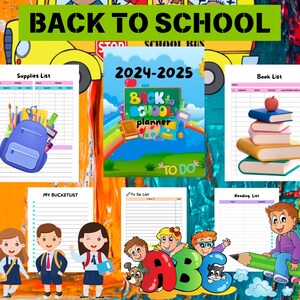 Ultimate Kids Digital Planner Bundle Back to School Planner Puzzles ...