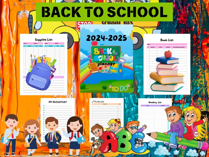 Ultimate Kids Digital Planner Bundle Back to School Planner Puzzles ...