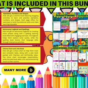 Ultimate Kids Digital Planner Bundle Back to School Planner Puzzles ...