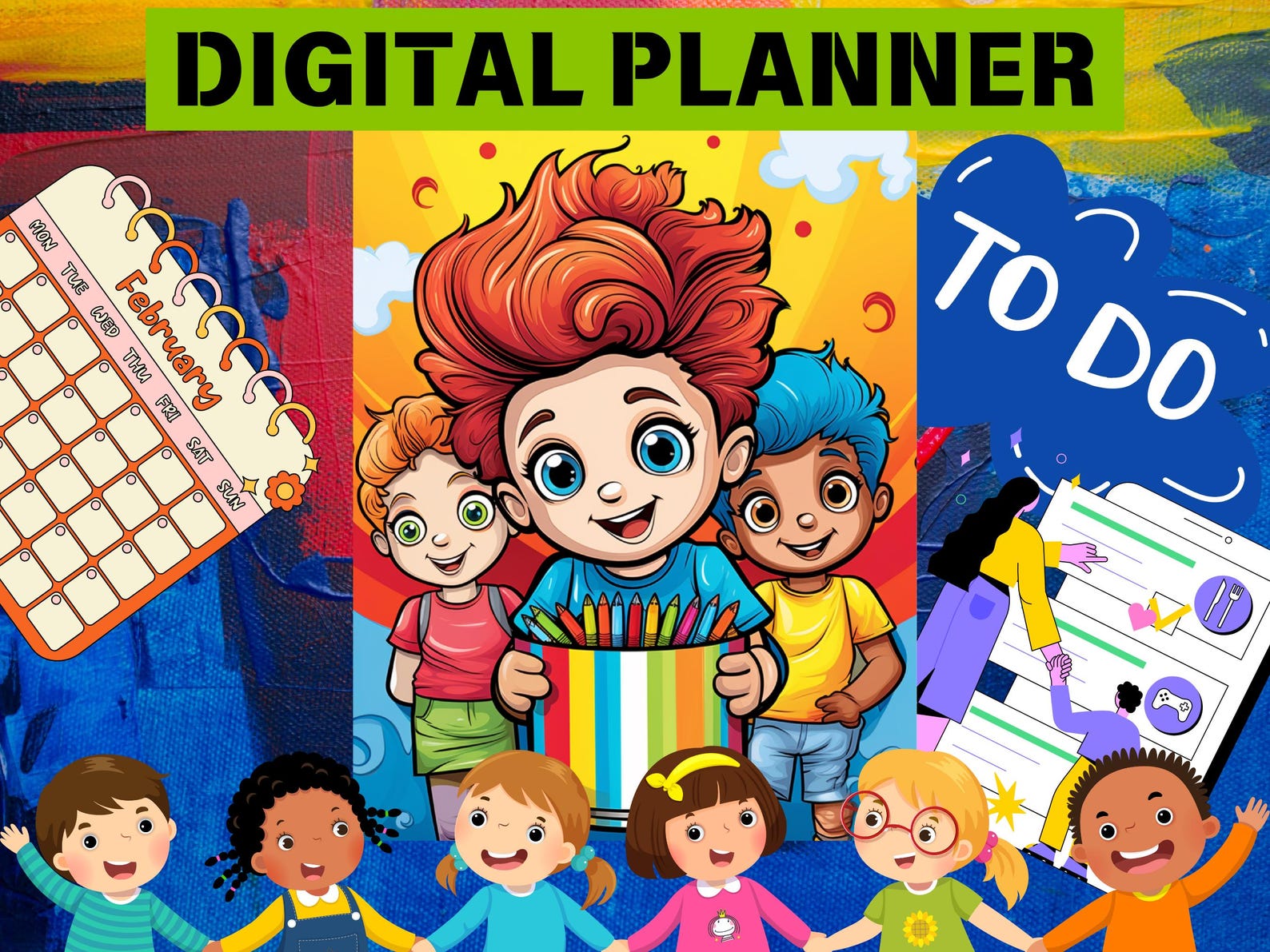 Ultimate Kids Digital Planner Bundle Back to School Planner Puzzles ...