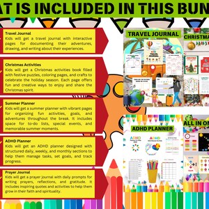 Ultimate Kids Digital Planner Bundle Back to School Planner Puzzles ...