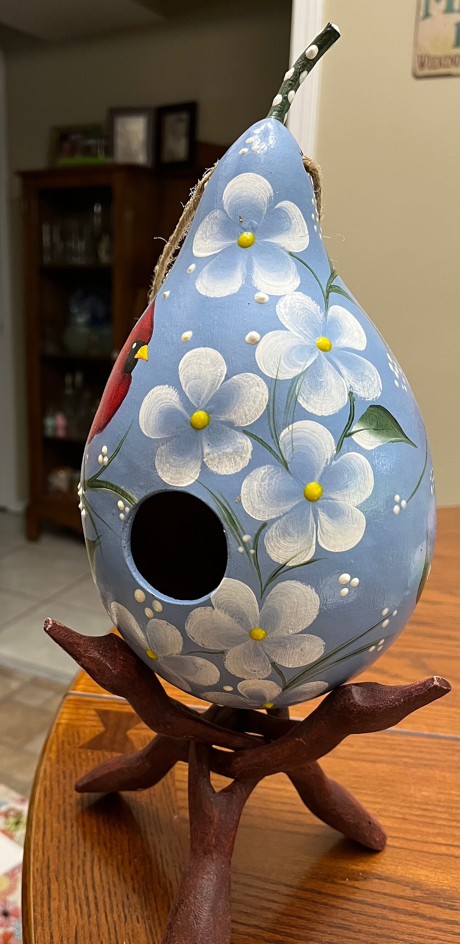 Gourd Birdhouse Beautifully Handpainted - Etsy