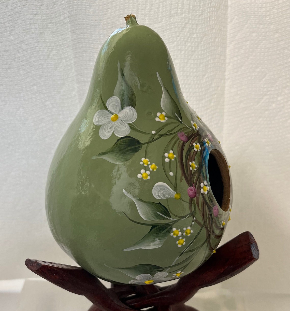 Gourd Birdhouse With Hummingbird - Etsy