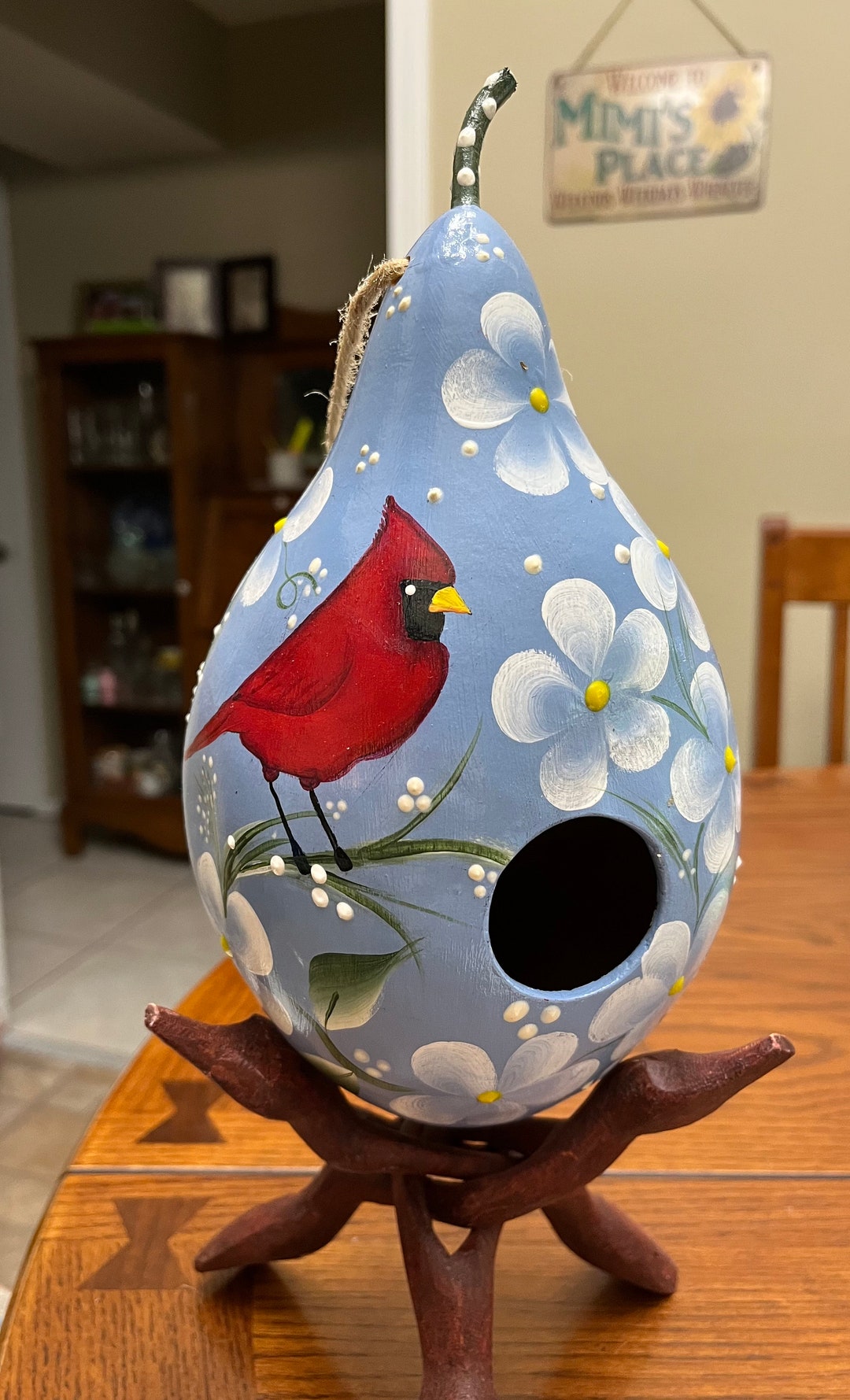 Gourd Birdhouse Beautifully Handpainted - Etsy