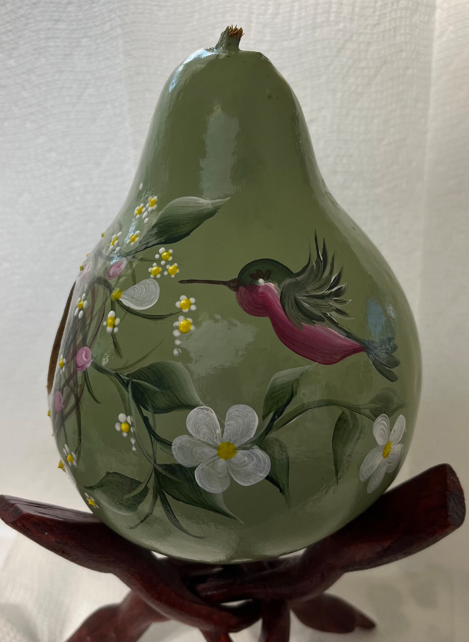 Gourd Birdhouse With Hummingbird - Etsy