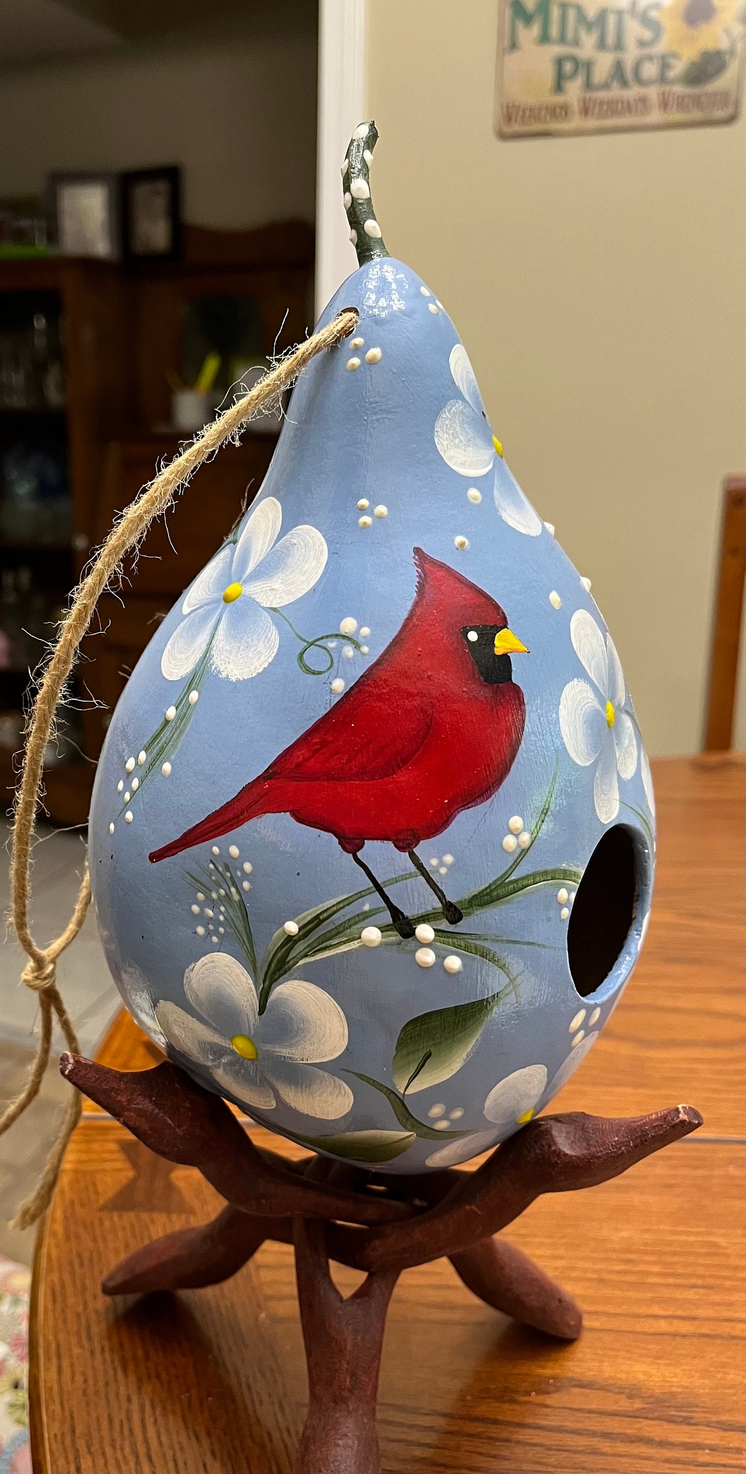 Gourd Birdhouse Beautifully Handpainted - Etsy