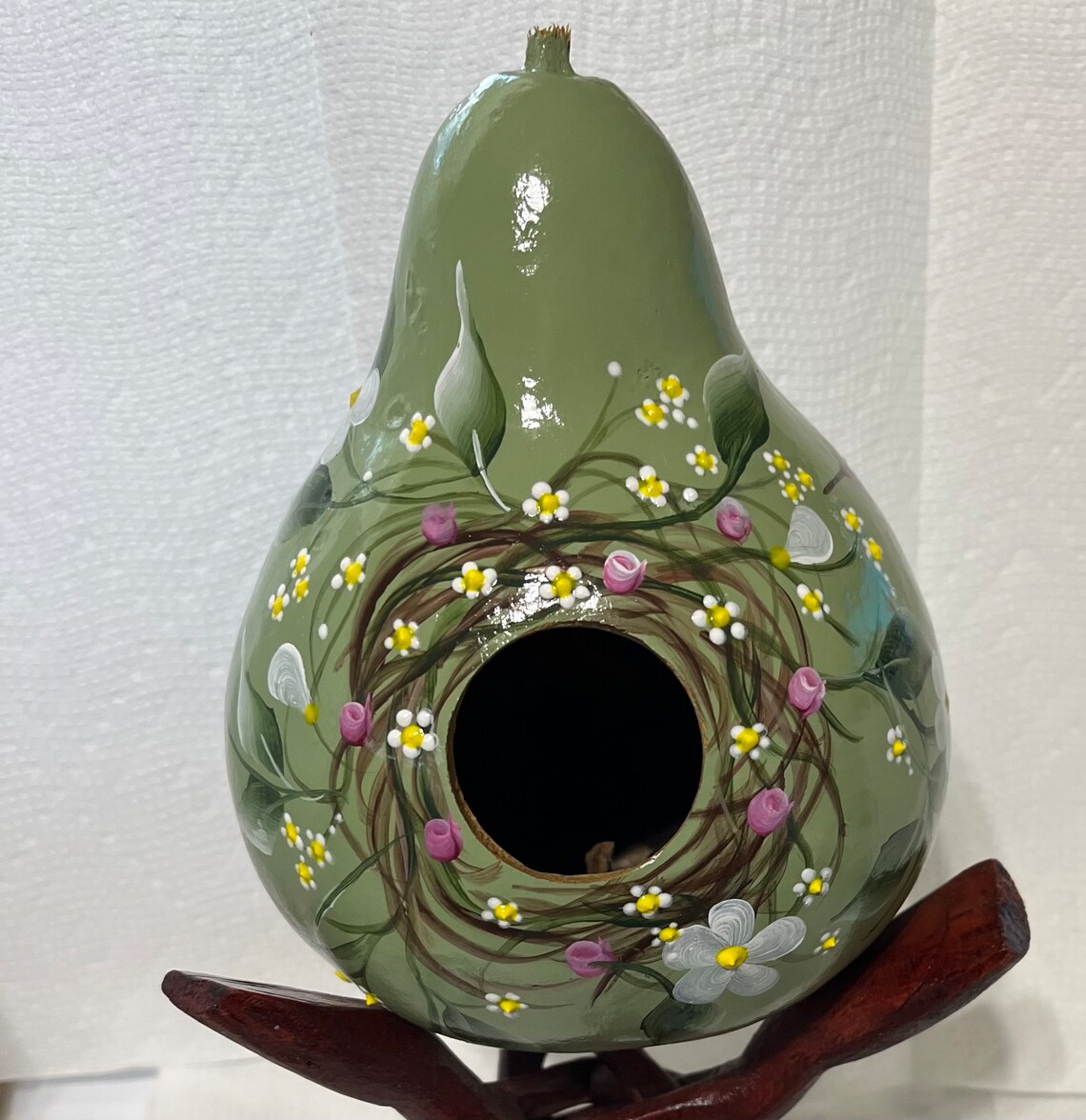 Gourd Birdhouse With Hummingbird - Etsy