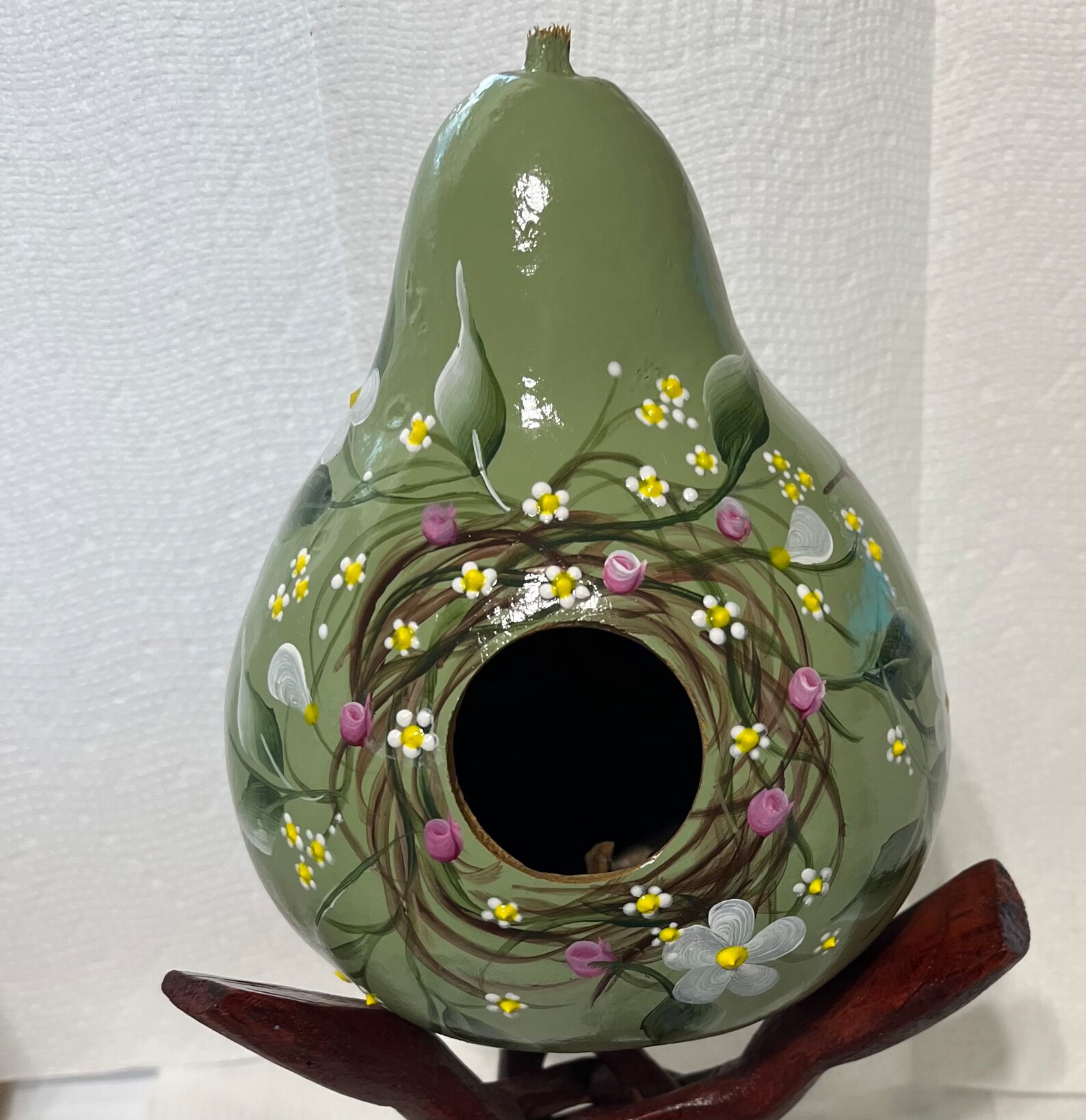 Gourd Birdhouse With Hummingbird - Etsy