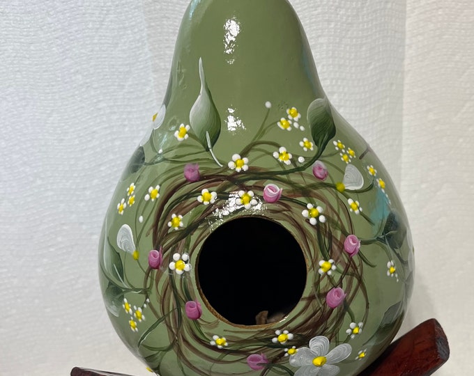Gourd Birdhouse With Hummingbird - Etsy