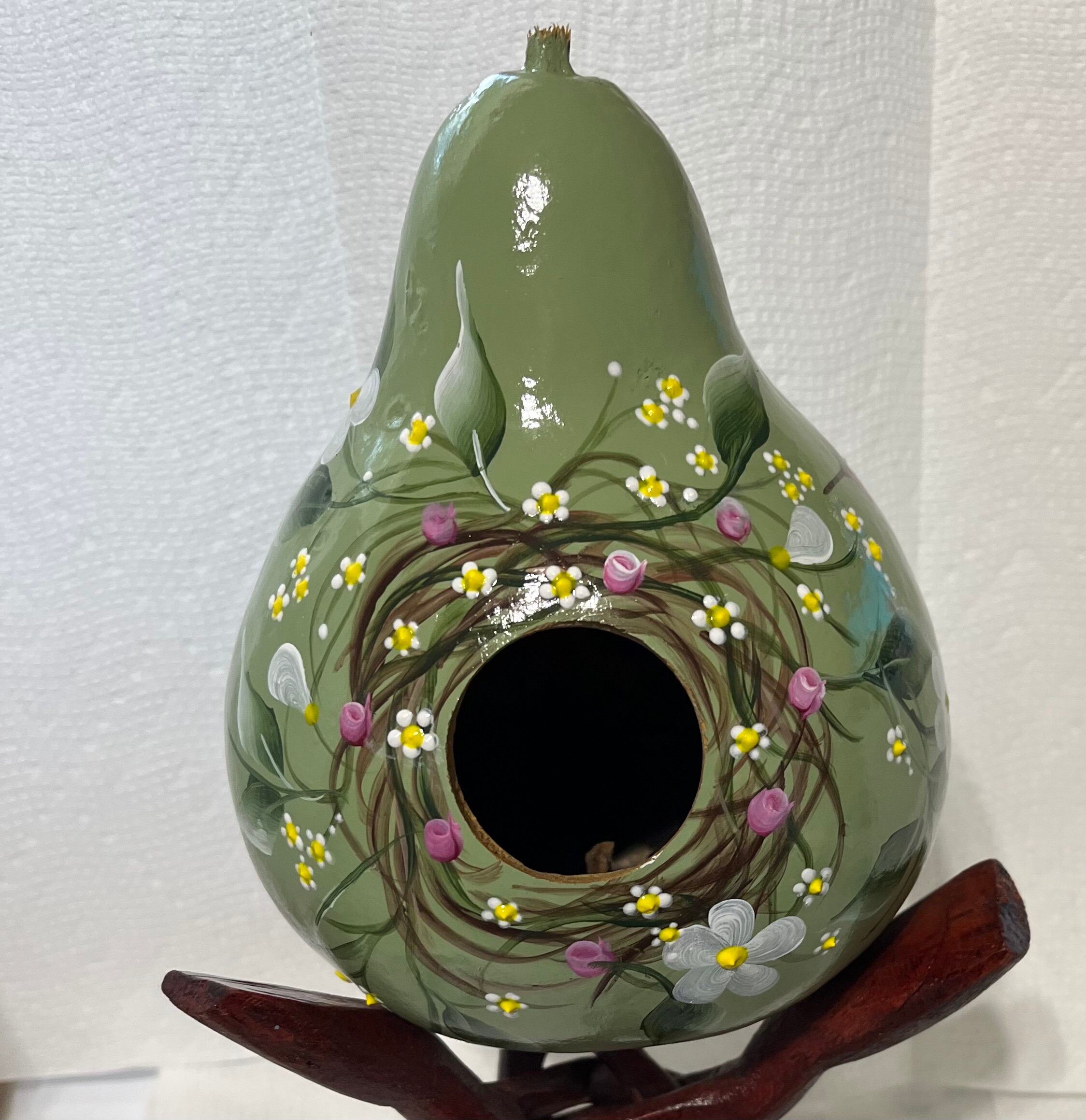 Gourd Birdhouse With Hummingbird - Etsy