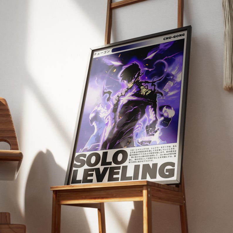 Solo Leveling Poster, V1, Wall Art Print, Manga Room Decor, Anime Gift ...