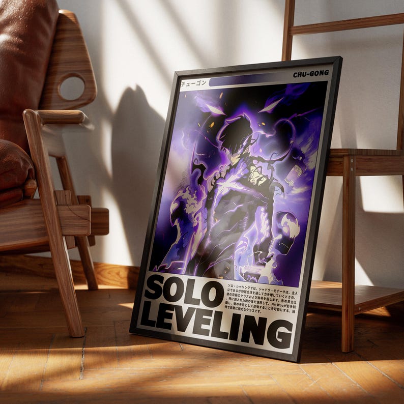Solo Leveling Poster, V1, Wall Art Print, Manga Room Decor, Anime Gift ...