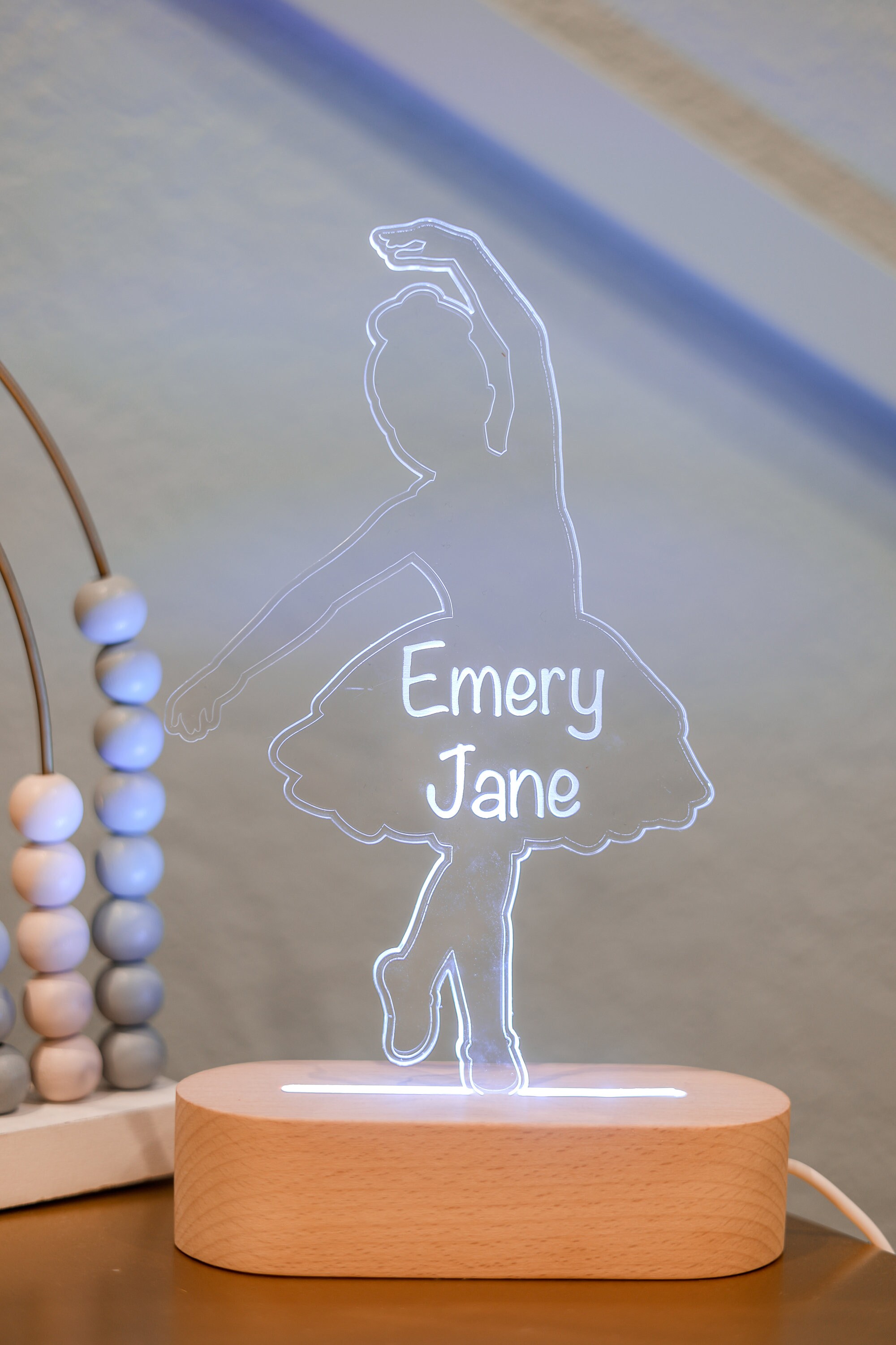 Custom Ballerina Name Light Sign,custom Night Light,personalized Light ...