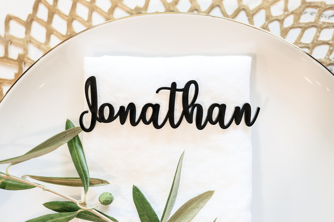 Acrylic Name Tags,table Name Tags,wedding Name Tags,event Table Setting ...