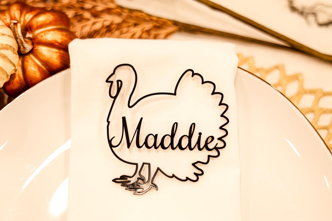 Thanksgiving Turkey Name Tags,fall Table Name Tags,name Tags,custom ...