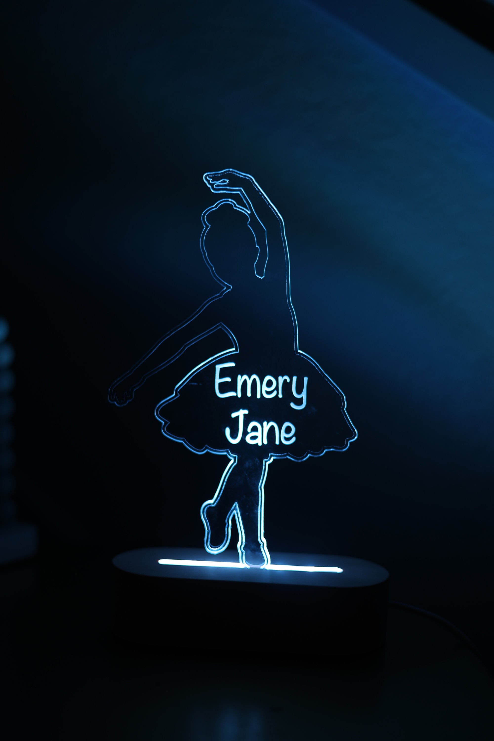 Custom Ballerina Name Light Sign,custom Night Light,personalized Light ...