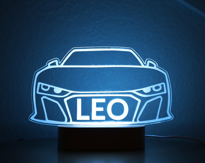 Custom Car Name Light Sign,custom Night Light,personalized Light,boy ...