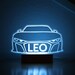Custom Car Name Light Sign,custom Night Light,personalized Light,boy ...