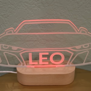 Custom Car Name Light Sign,custom Night Light,personalized Light,boy ...