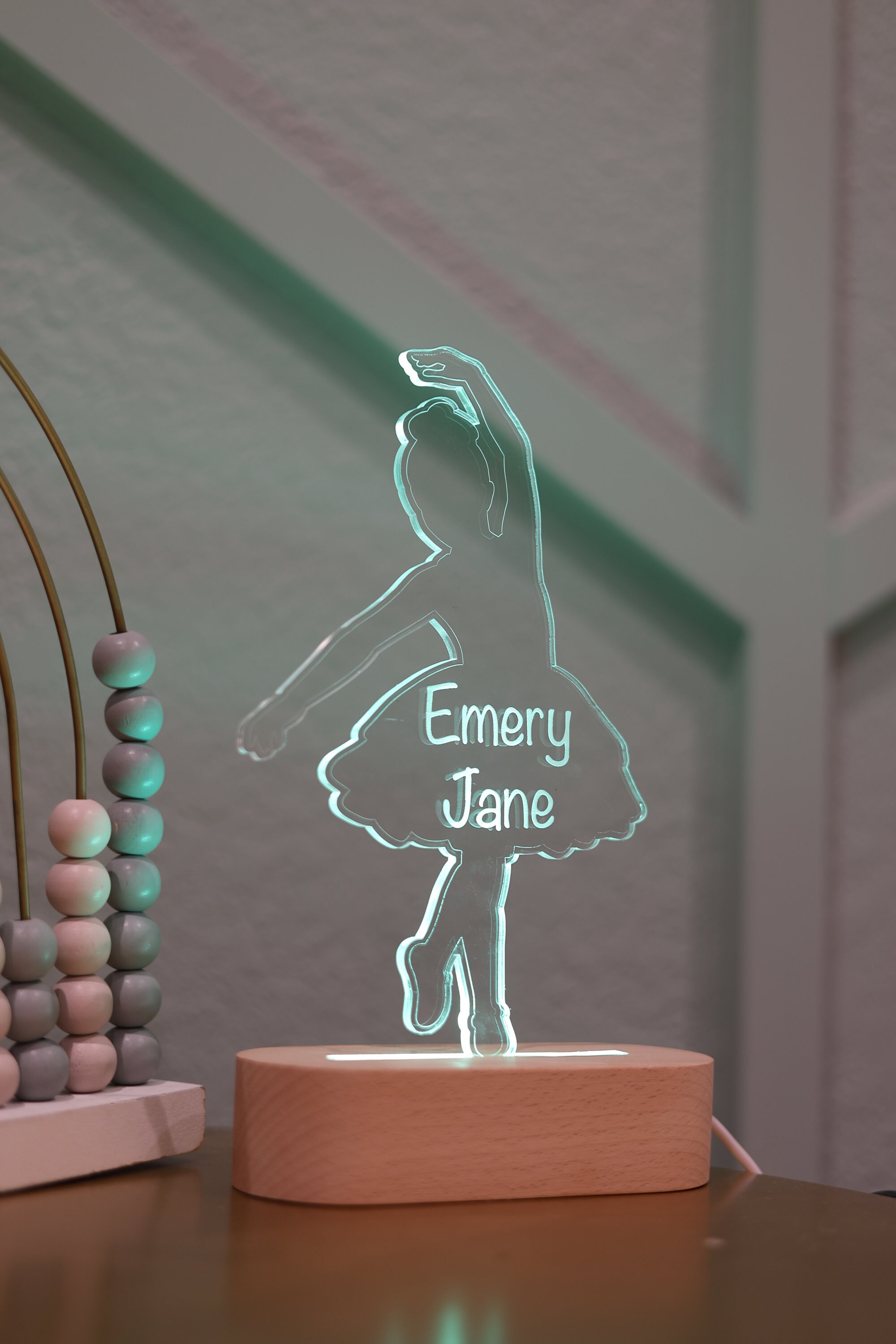 Custom Ballerina Name Light Sign,custom Night Light,personalized Light ...