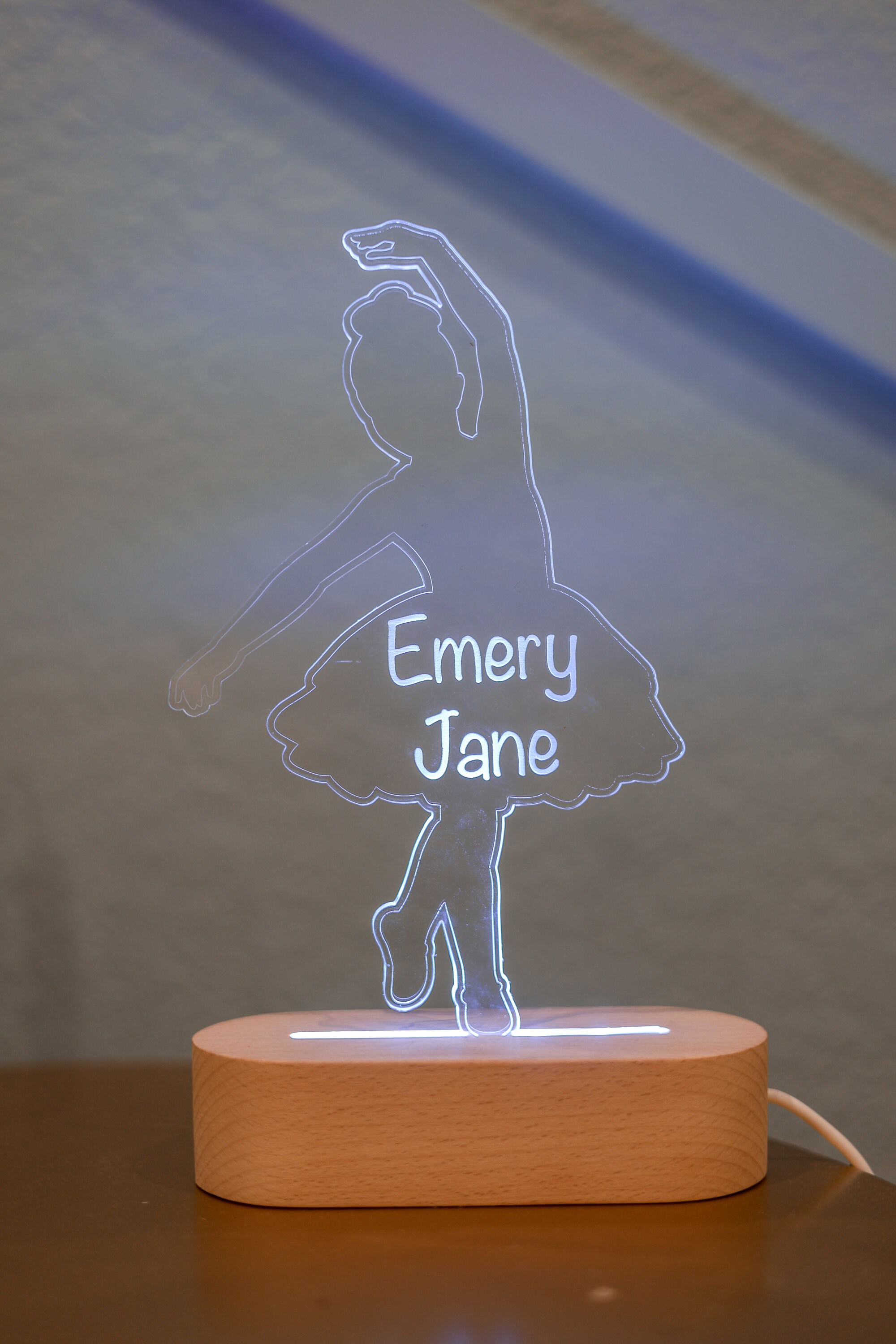 Custom Ballerina Name Light Sign,custom Night Light,personalized Light ...