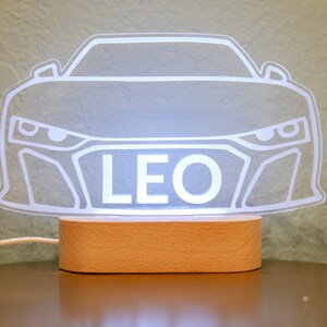 Custom Car Name Light Sign,custom Night Light,personalized Light,boy ...