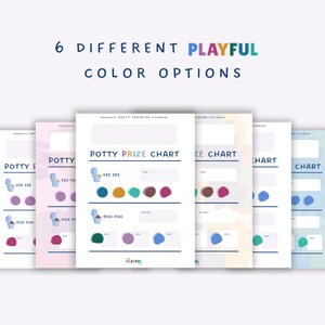 Printable "potty Training” Poster Bundle, Prize Chart, Rewards Chart ...