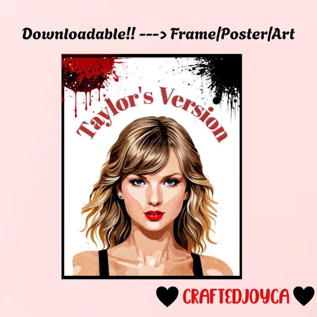 Taylor Swift Poster Taylor Swift Wall Art Taylor Swift Print Taylor