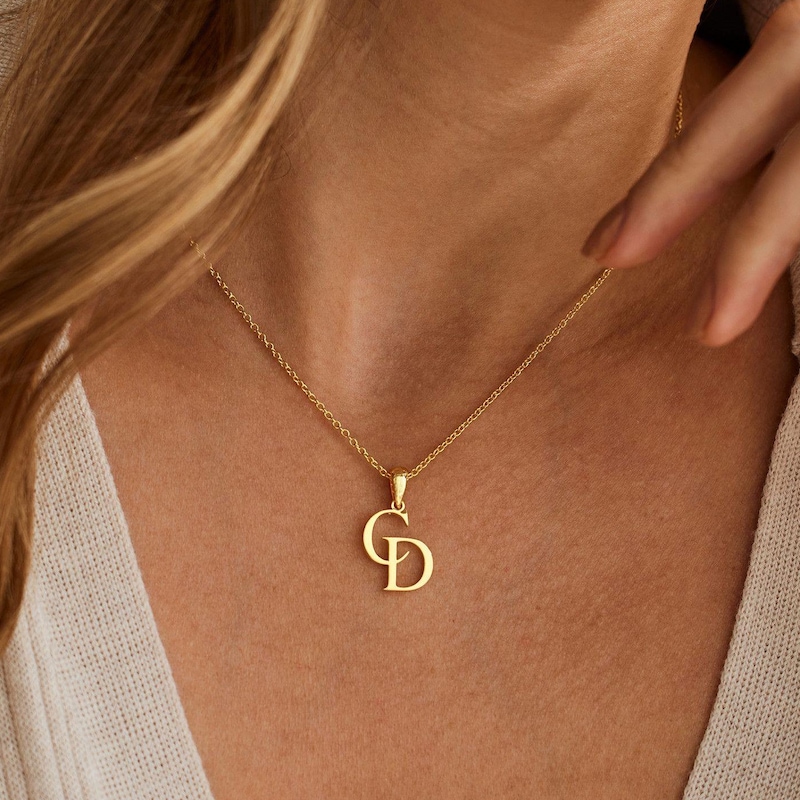 Inital Necklace Custom - Etsy New Zealand