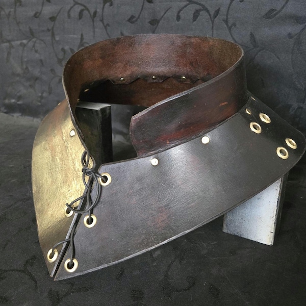 Leather Gorget - Etsy
