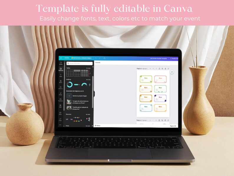 Cute Pastel School Supply Labels Name Labels for School Supplies School ...