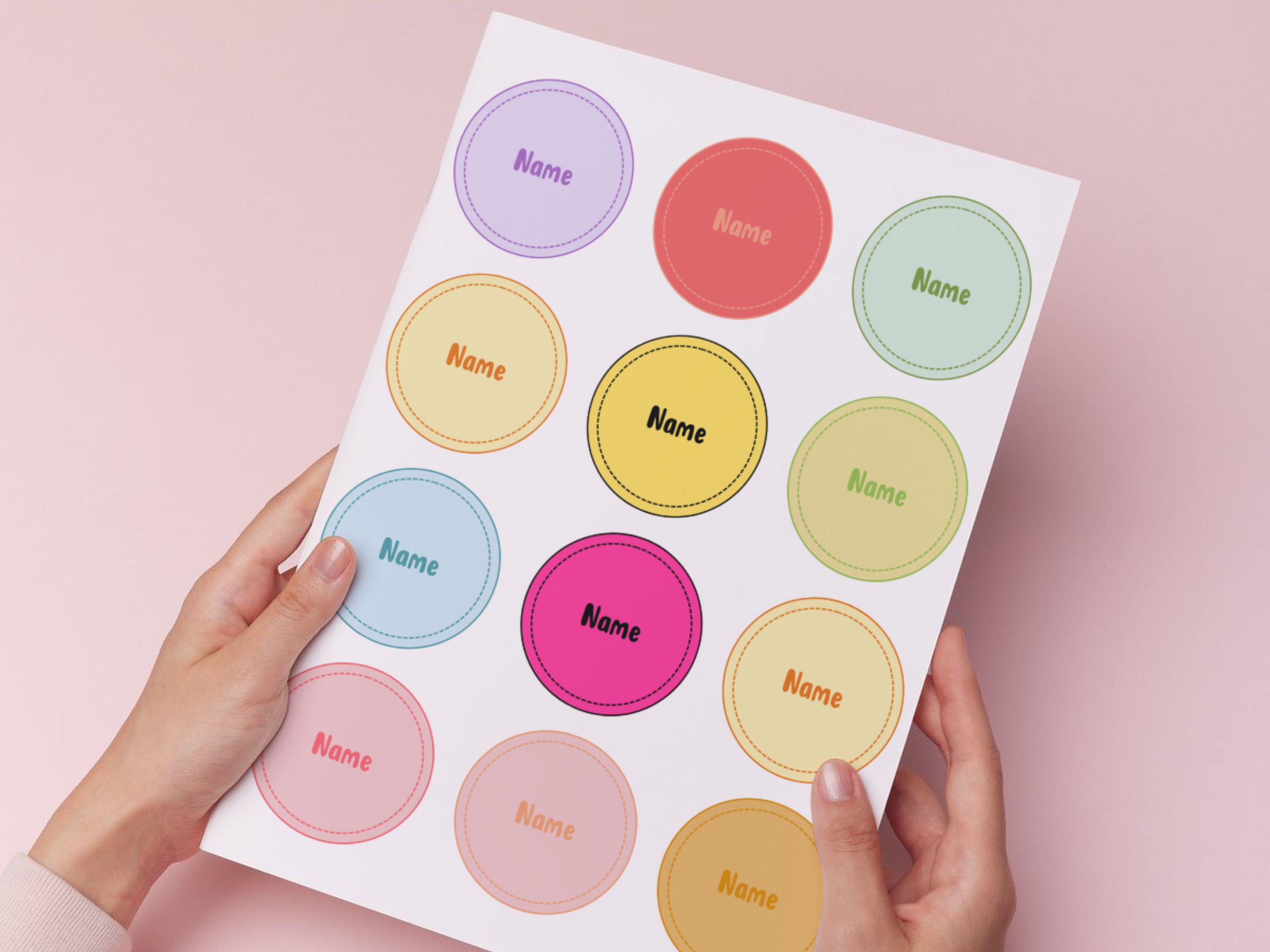 Cute Pastel School Supply Labels Name Labels for School Supplies School ...