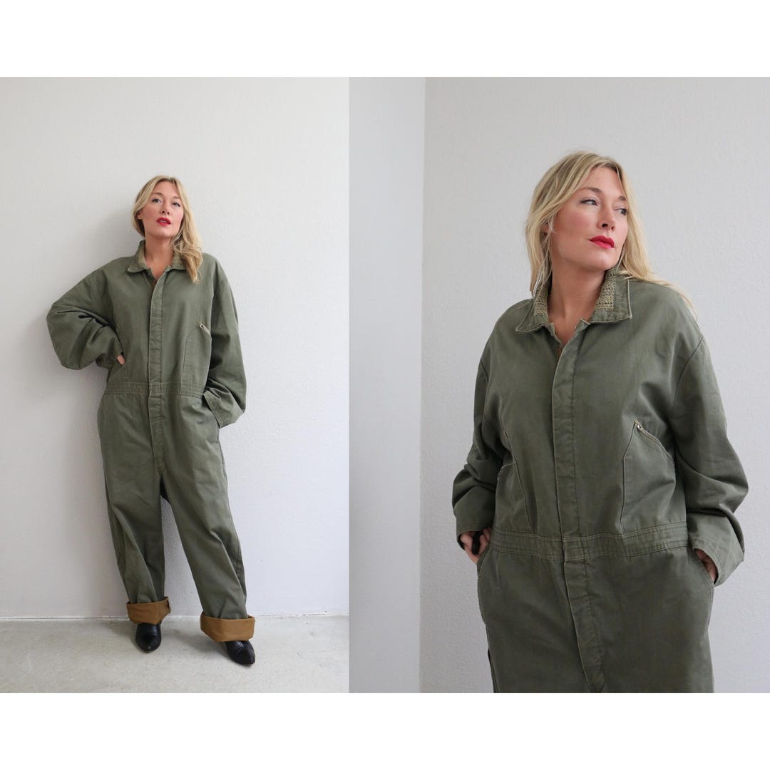 1960's Vintage Walls' Blizzard-pruf Olive Coveralls Women's Extra Large ...