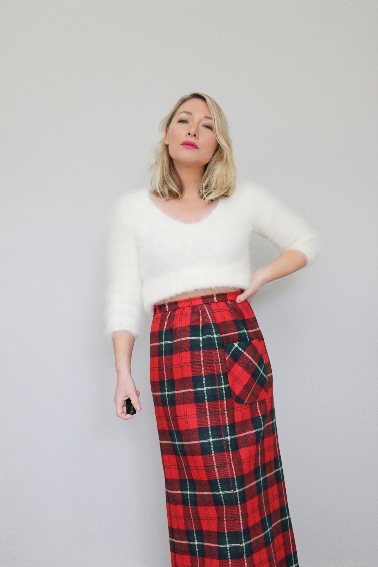 1970's Florence Walsh Plaid Skirt // Size Double Extra - Etsy