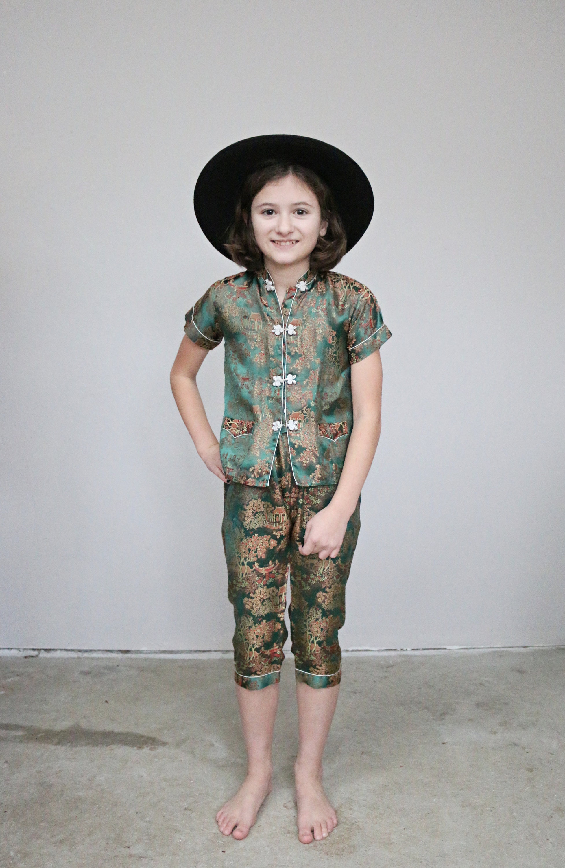 1960's Solz Squirrel Chinese Pants and Shirt Set // | Etsy