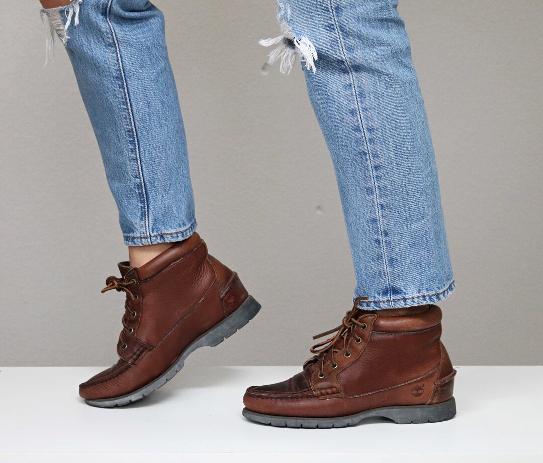 1980's Timberland Hiking Boots // Women's Size 6 to - Etsy