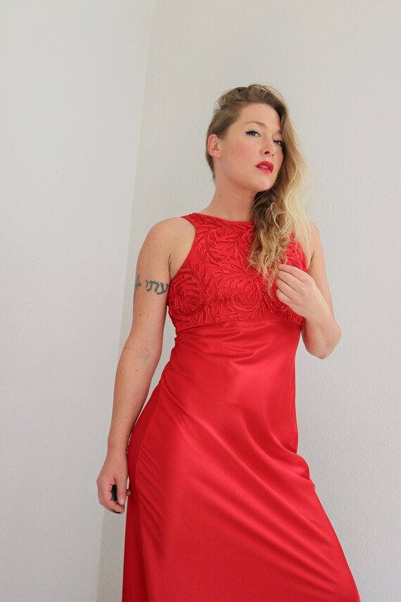 1990's Carmen Marc Valvo Evening Gown // Women's Extr… - Gem