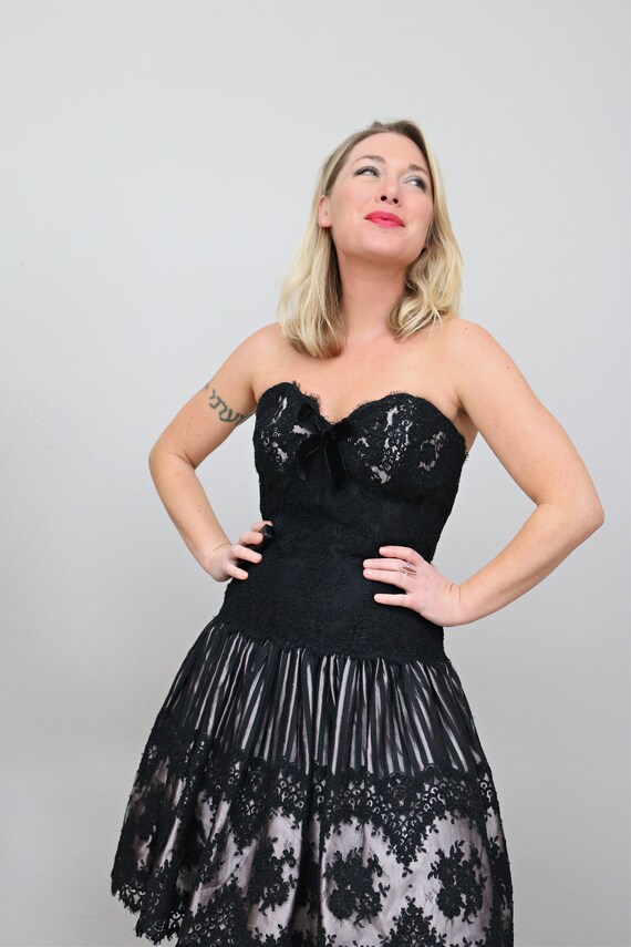 1990's Chris Kole Silk Drop Dress // Women's Extra Sm… - Gem