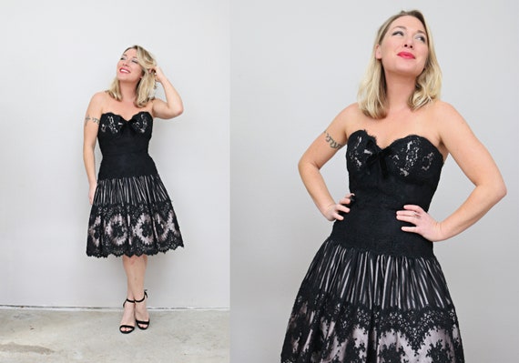 1990's Chris Kole Silk Drop Dress // Women's Extra Sm… - Gem