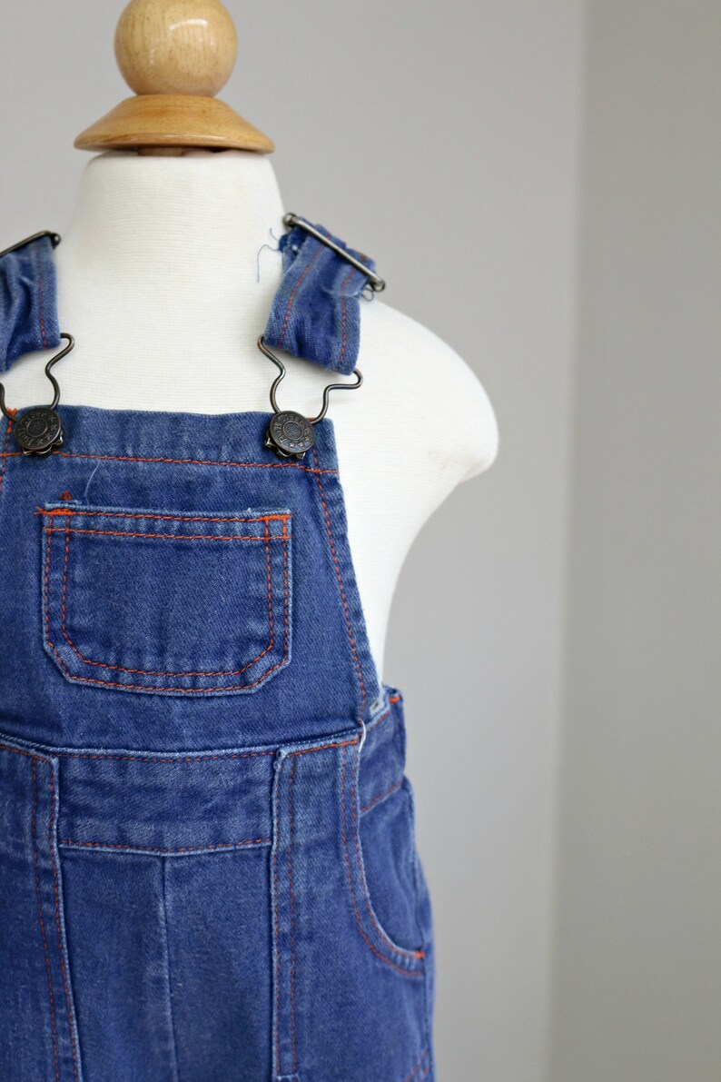 1970's Jet Set Country Denim Overalls // Size 12 to 18 Months // Cuffed ...