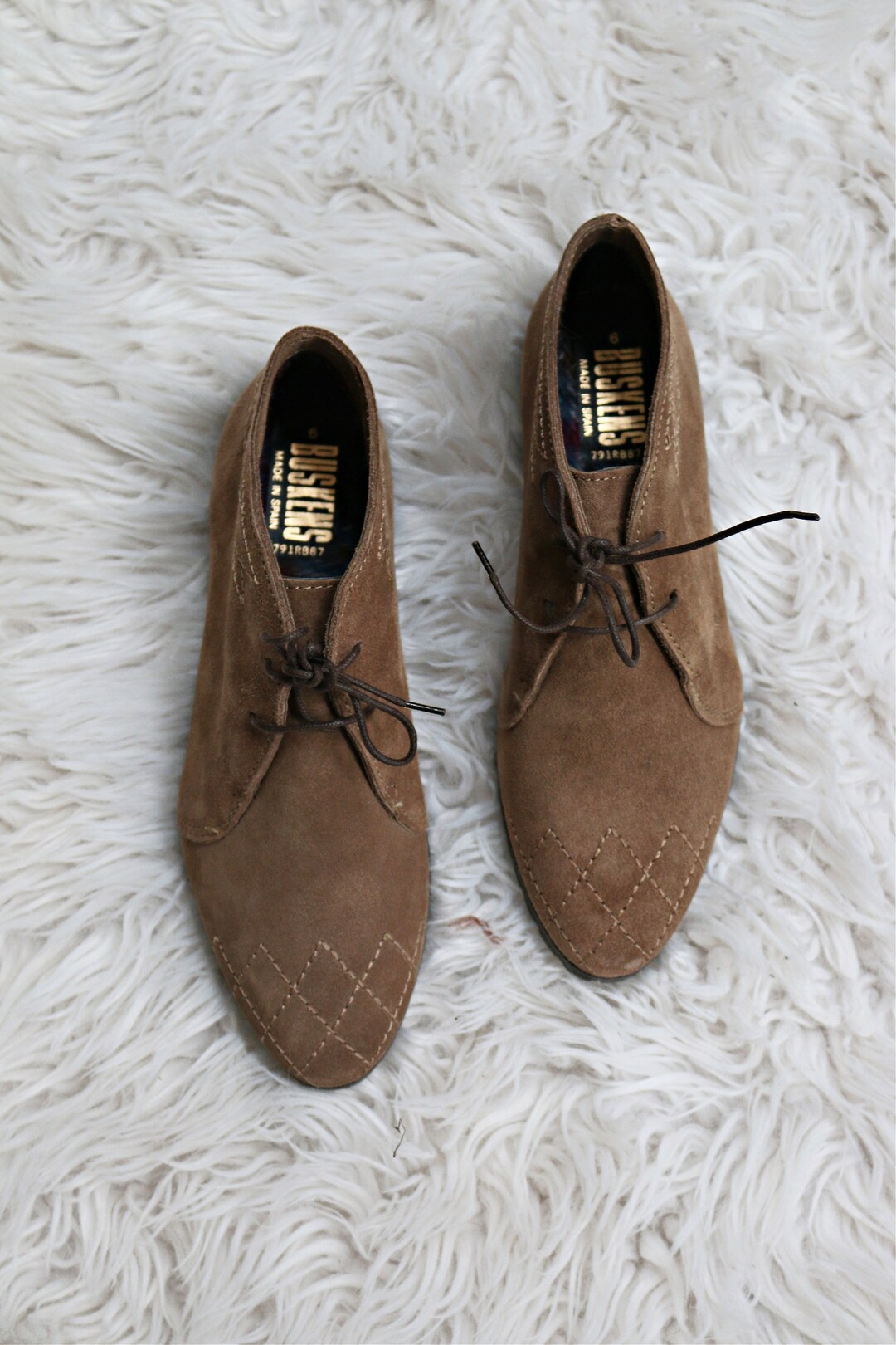 Deadstock, 1990's Buskens Honeycomb and Suede Boots // Women's Size 5-1 ...