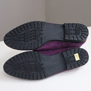 Deadstock, 1990's Buskens Eggplant and Suede Boots // Women's Size 5-1/ ...