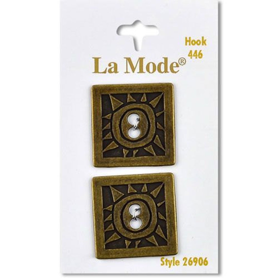 Antique Gold Sun 1 1/4" Button. La Mode. 2 Buttons a Card. - Etsy